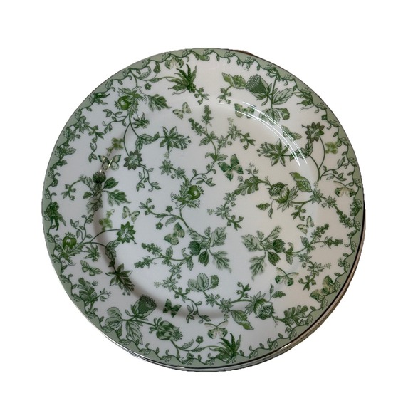 Dining | Grace Teaware Greeny Garden 8 Fine Porcelain Dessert Plates ...